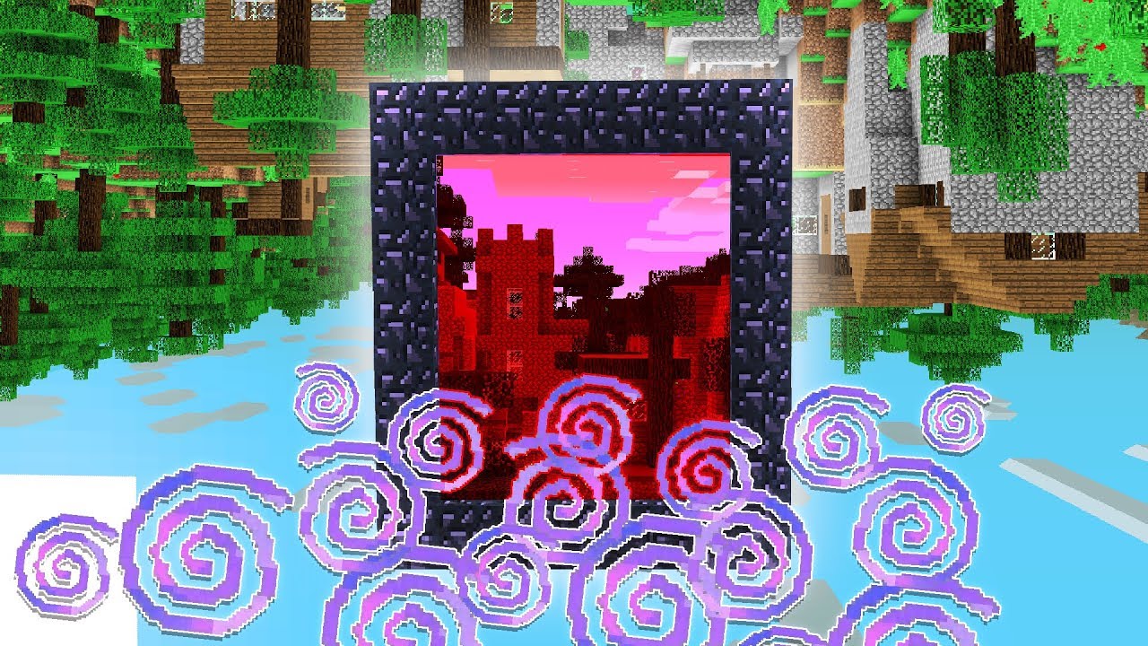 THE UPSIDE DOWN MINECRAFT DIMENSION. . . - YouTube