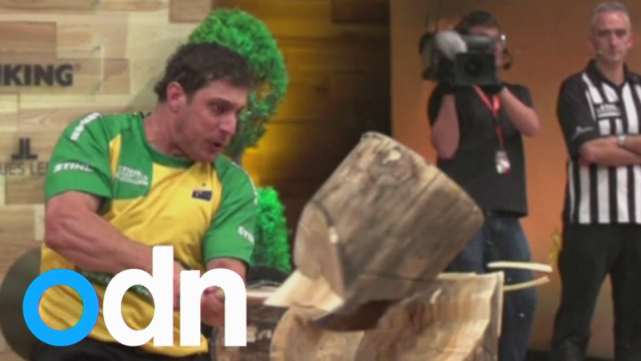 World's best lumberjack crowned at Timbersports Championship - YouTube