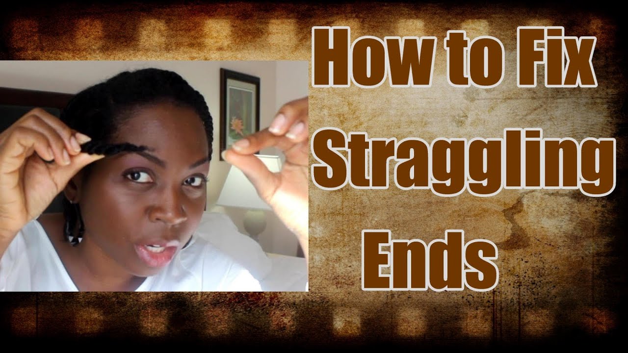 Natural Hair: How to fix Straggling Ends - YouTube