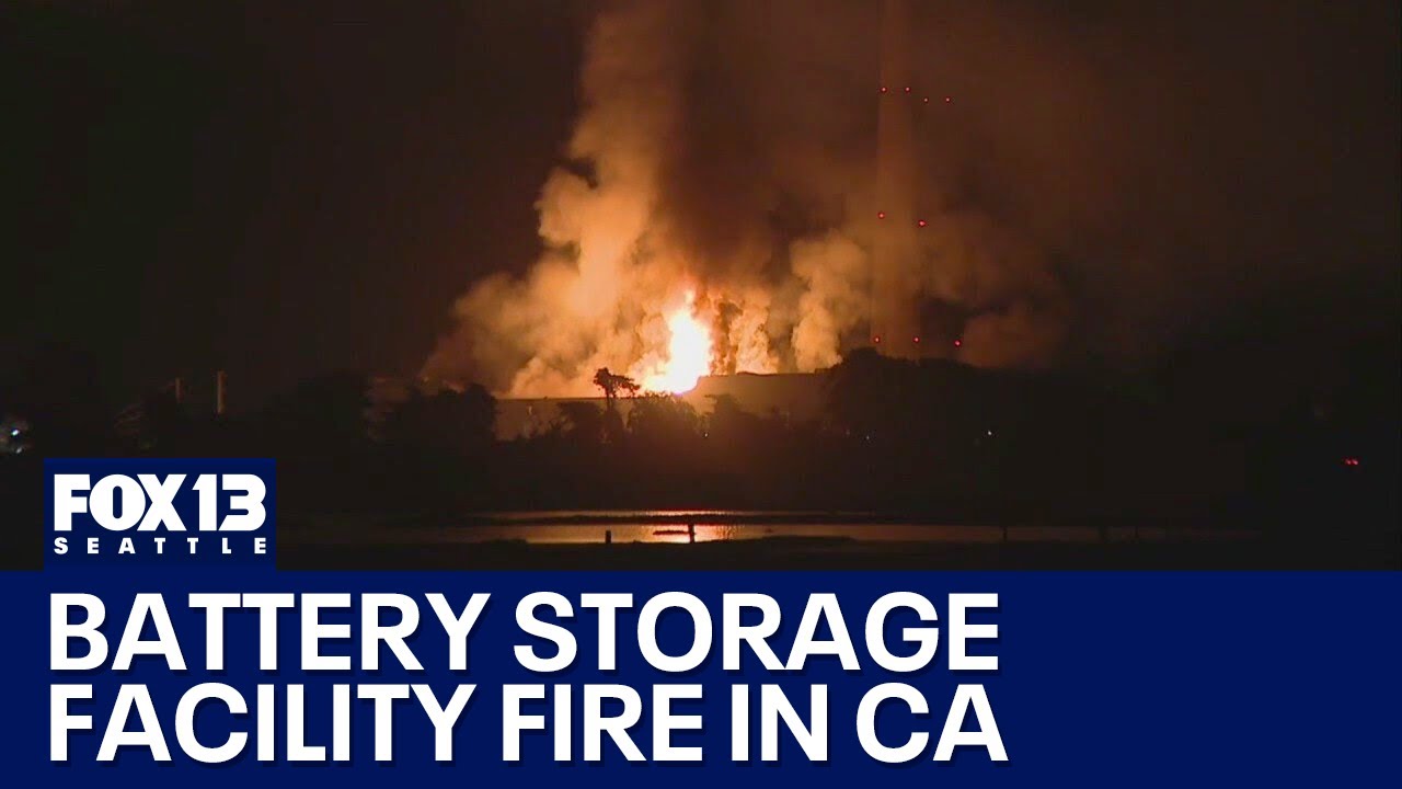 Fire erupts at battery storage facility in California | FOX 13 Seattle ...