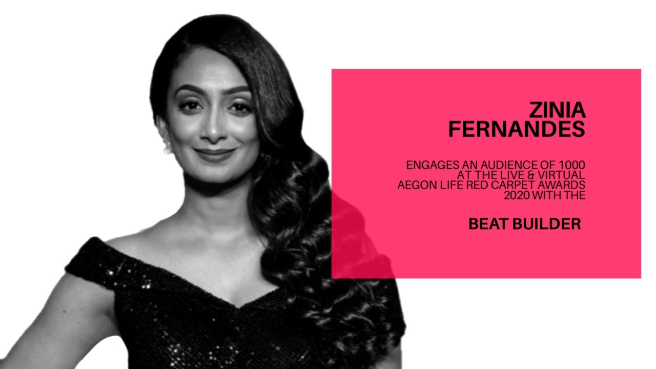 Anchor Zinia Fernandes Opens The Aegon Red Carpet Awards 2020 with The ...