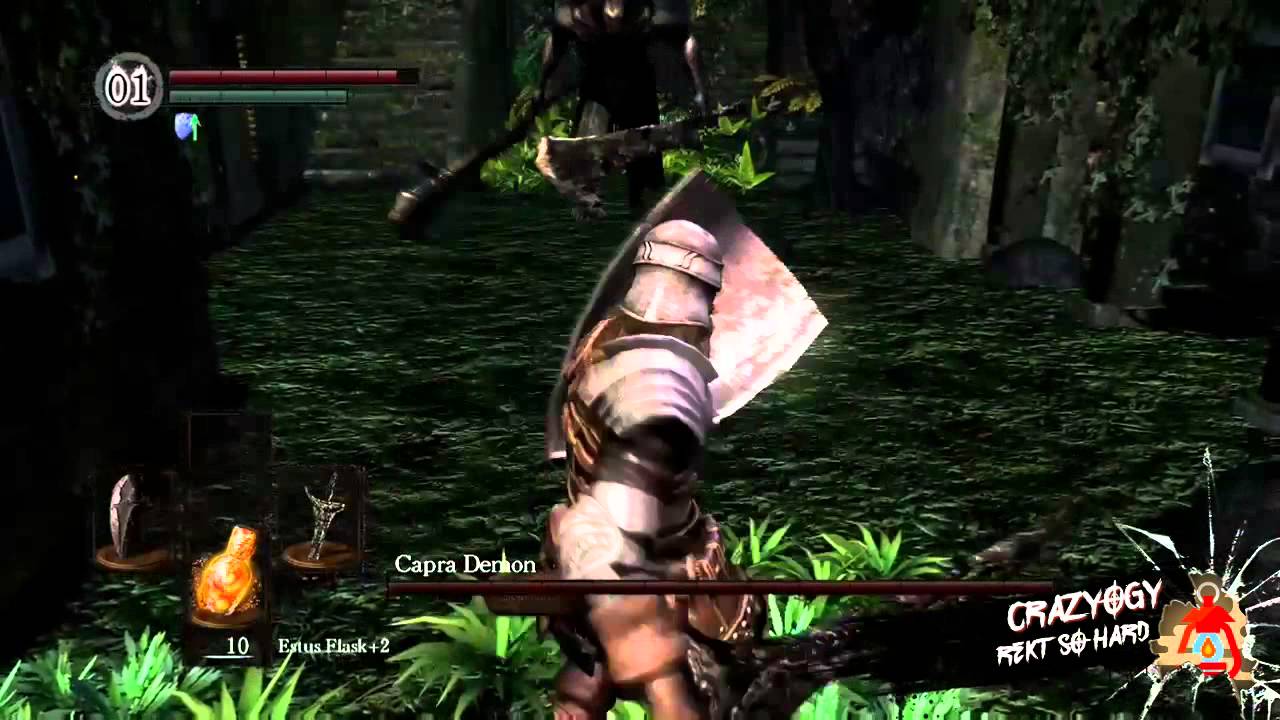 Meeting the Capra Demon for the first time in Dark Souls - YouTube