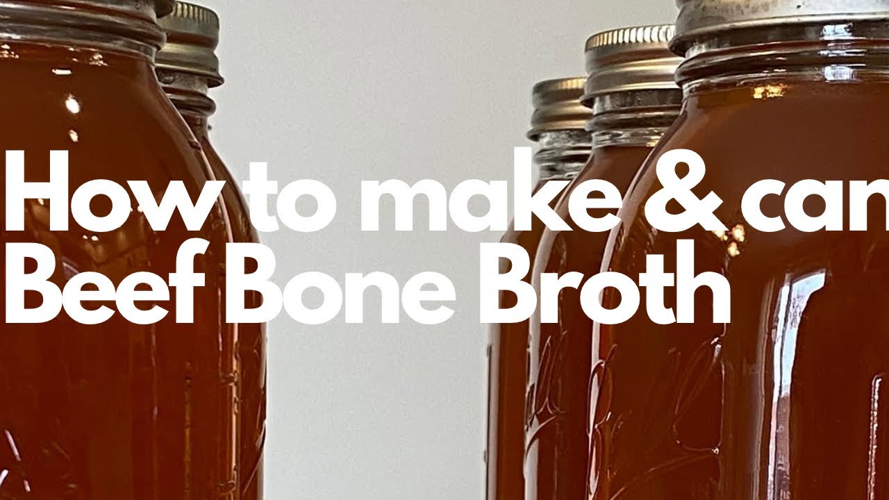 How to can beef bone broth! - YouTube