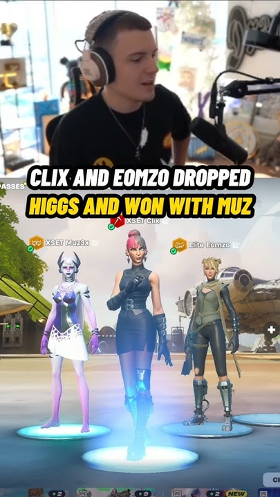 Clix & Eomzo Dropped Higgs… Then WON with Muz! #clix #clixfortnite #eomzo #fortnite #batmanbugha ...