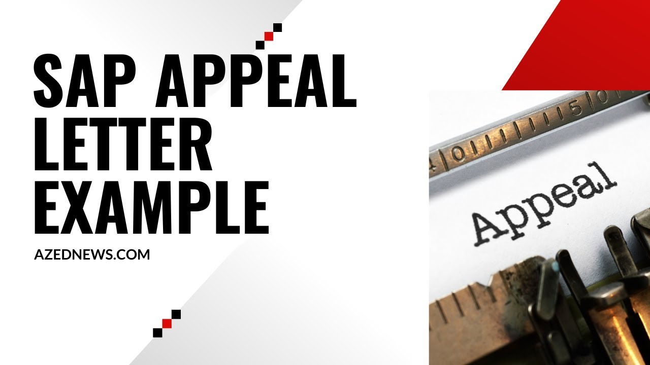 SAP Appeal Letter Example - YouTube