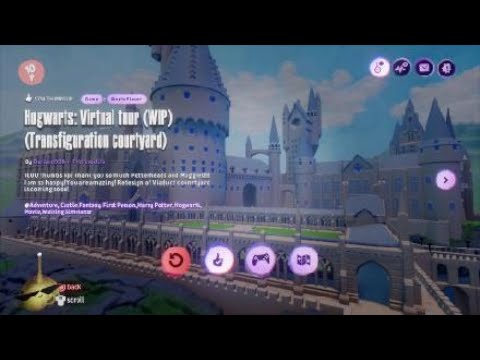 Hogwarts Virtual Tour (WIP) (Transfiguration courtyard) - YouTube