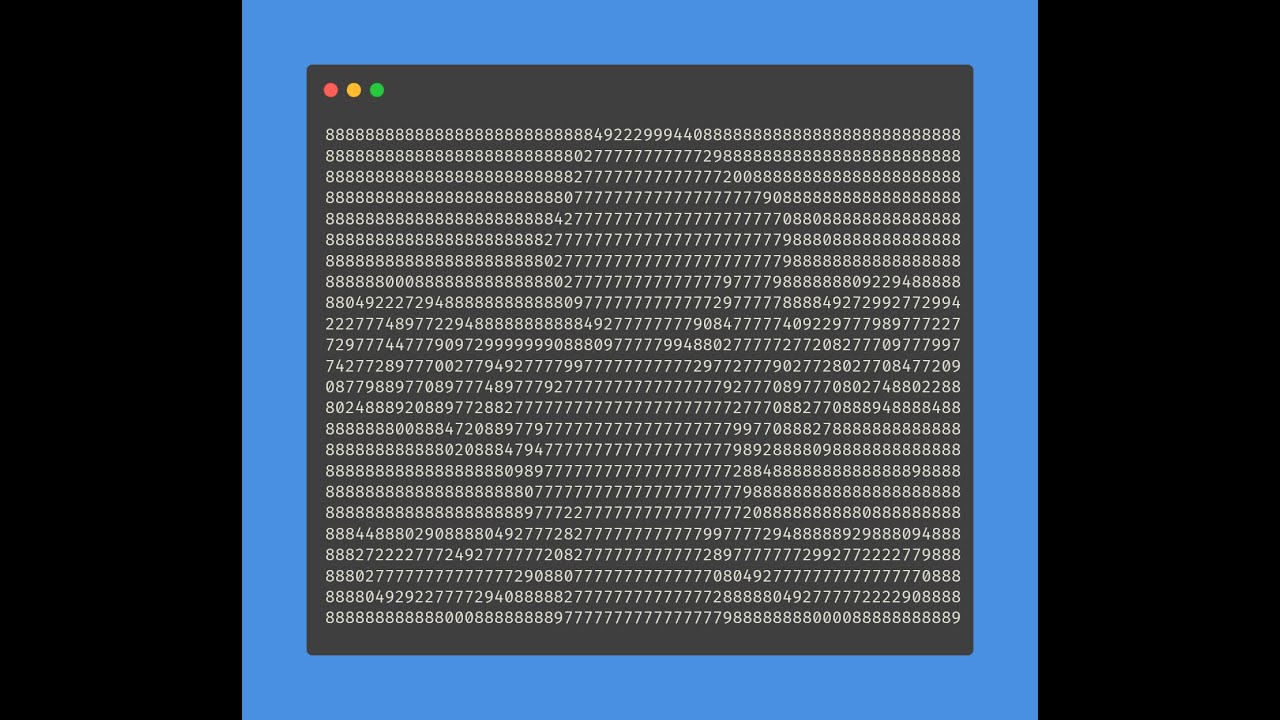 Bad Apple but every frame is a prime number - YouTube