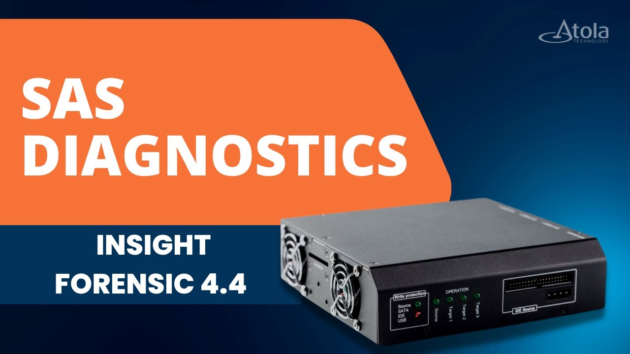 SAS Diagnostics - Atola Insight Forensic 4.4 - YouTube