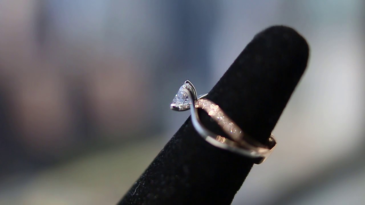 Incredible Interlocking Diamond Engagement Ring - YouTube