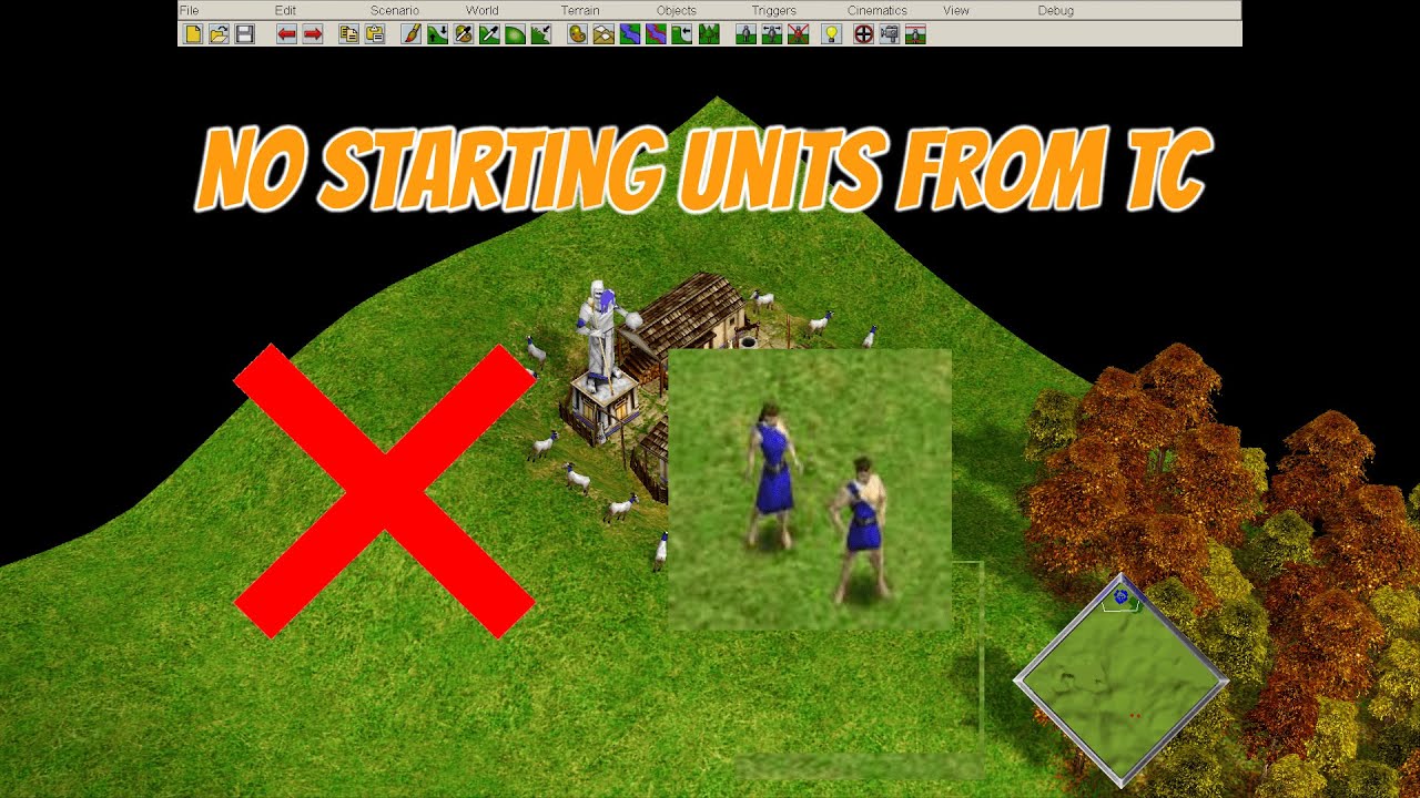 How to disable starting units from spawning out of your Town Center in ...