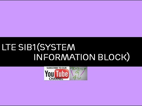 LTE SIB1 (System Information Block) - YouTube