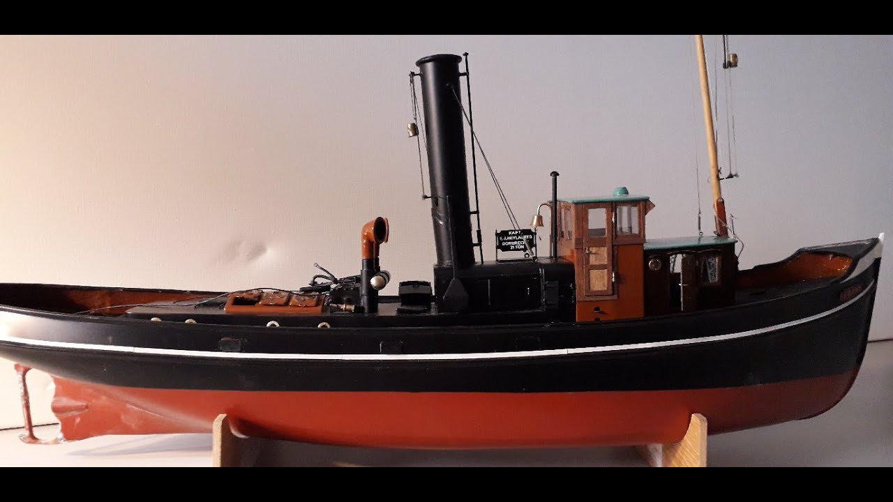 Schaalmodel van stoomsleepboot "FRANS" - YouTube