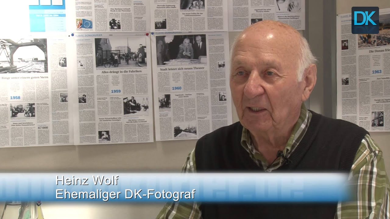 Heinz Wolf über die zugefrorene Donau 1963 - YouTube