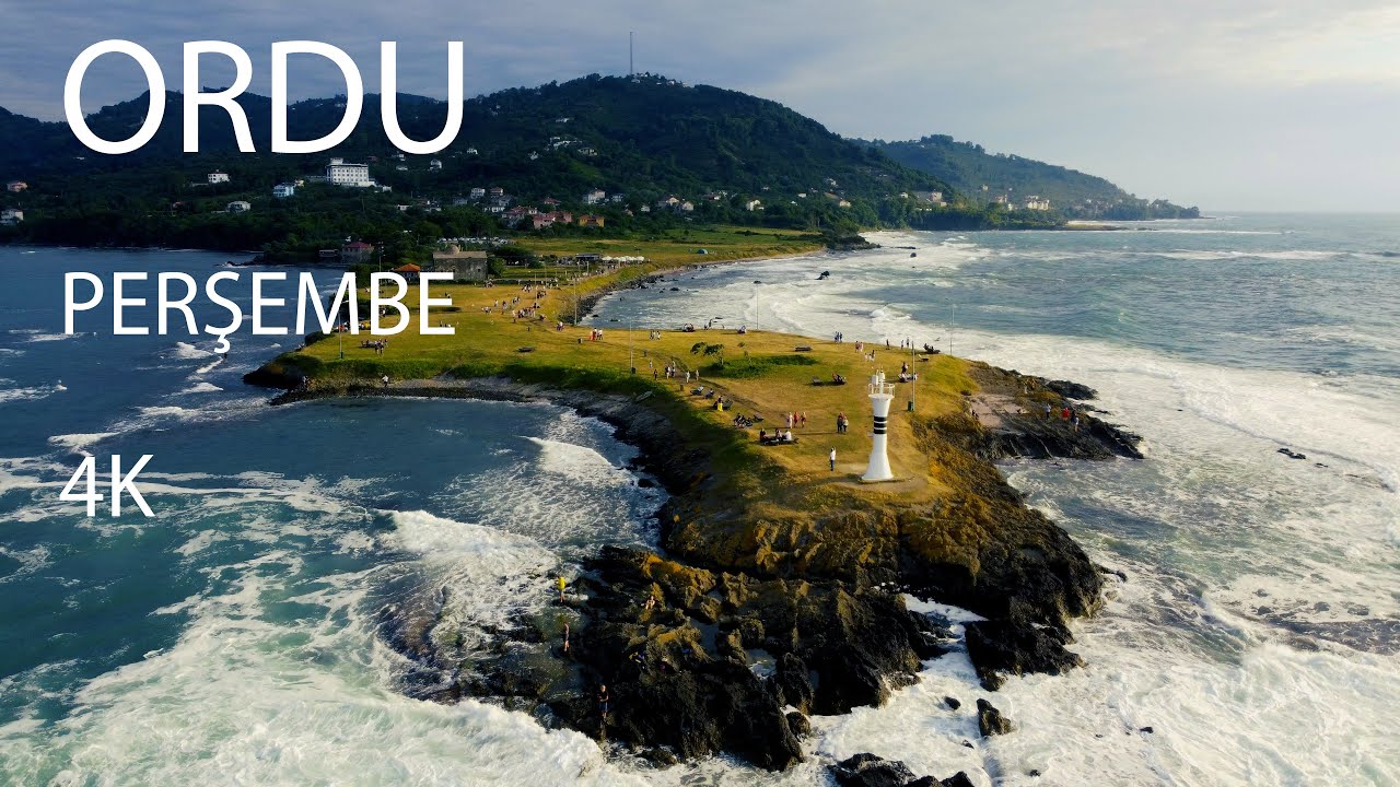 Karadeniz Ordu Perşembe Yason Burnu ve Hoynat Adası 4K Drone Çekimi ...