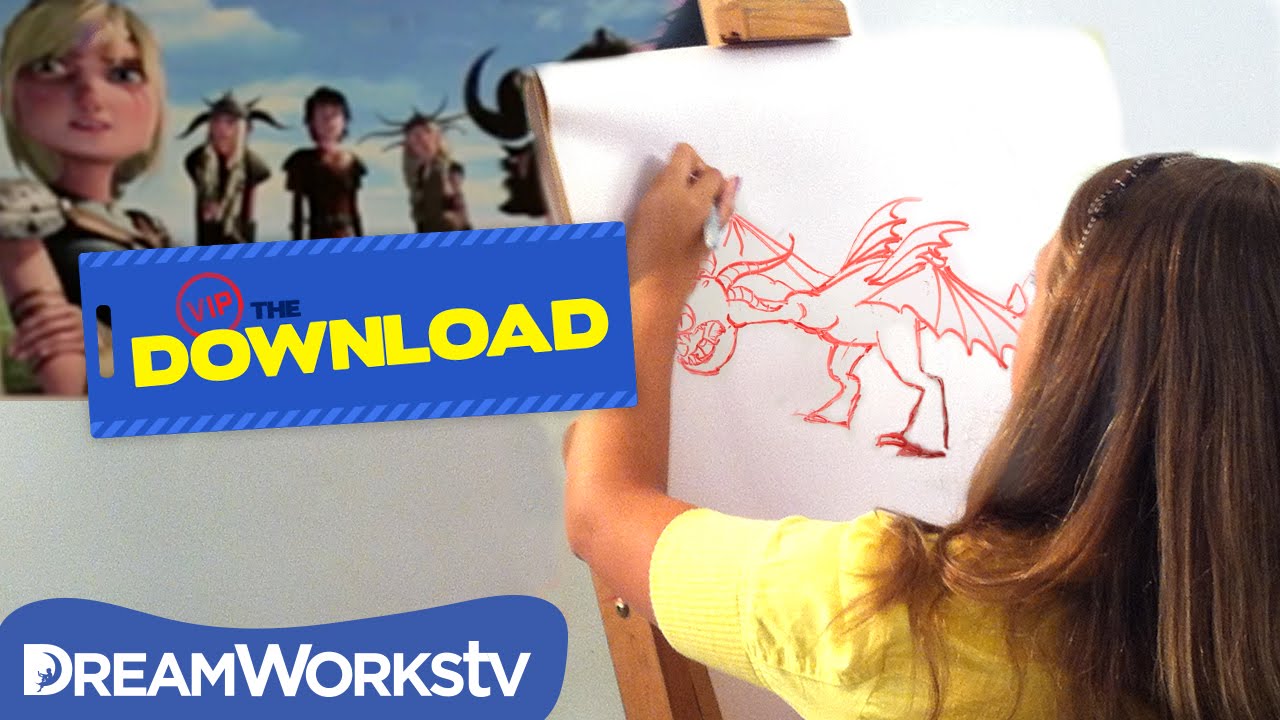 How to Draw a Dragon with DreamWorks Animation Artist | THE DREAMWORKS ...