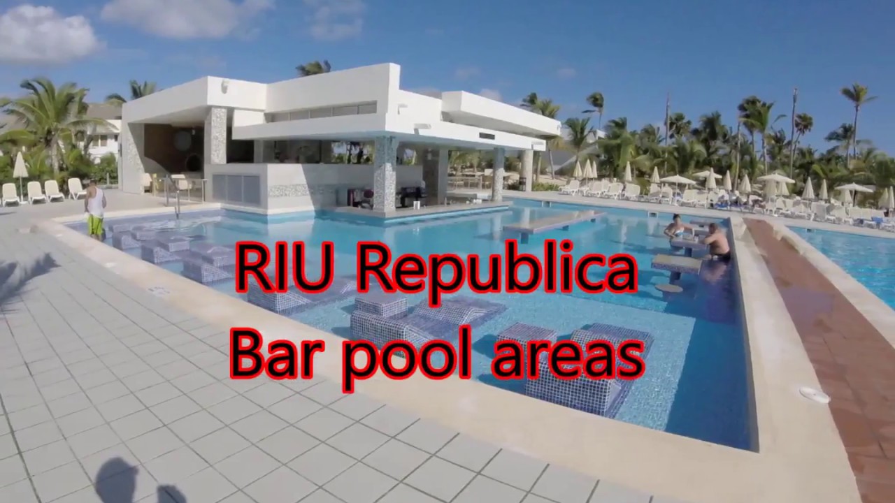 RIU Republica pool bars - YouTube