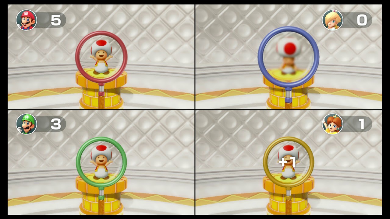 Super Mario Party (Switch) - Look Sharp (Minigame) - YouTube