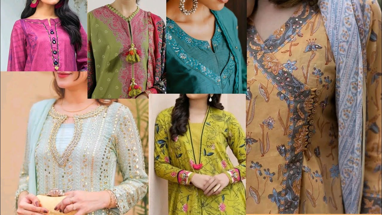 Beautiful Overlap Neck Design | overlap Neck Design | Kurti Neck Design ...