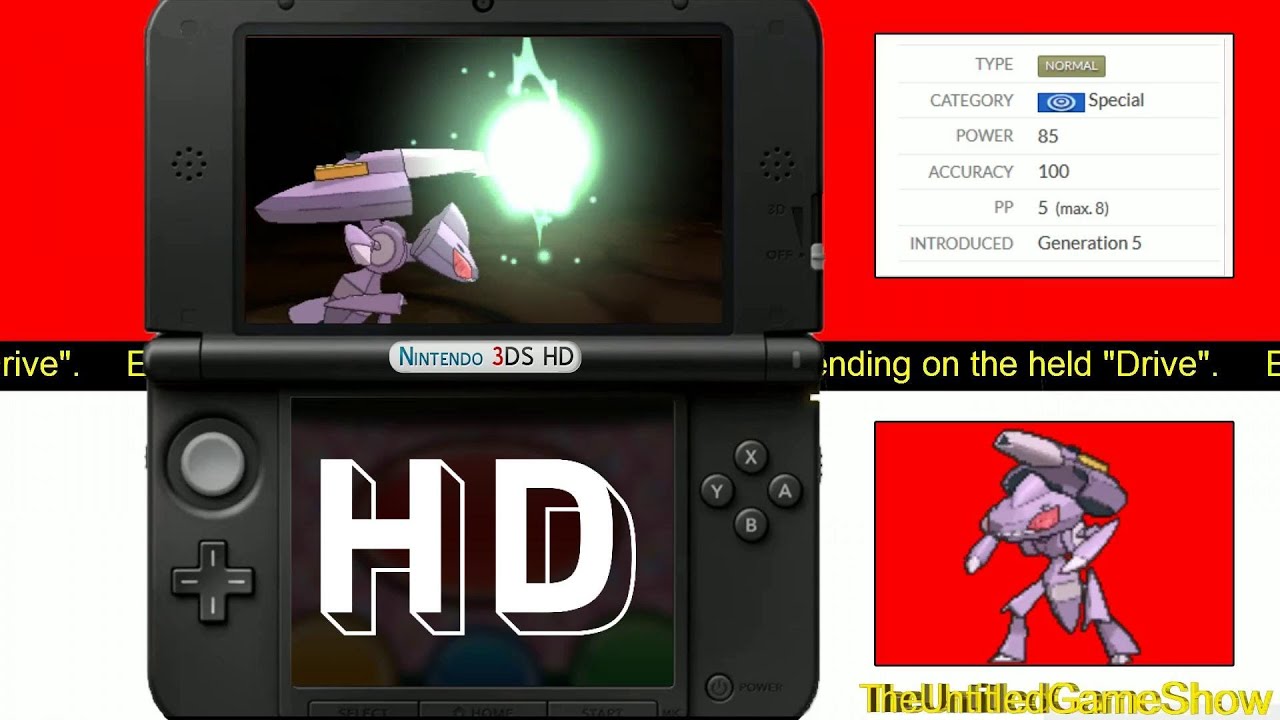 Techno Blast (move) Genesect - Pokemon XY Legendary Moves #12 - YouTube