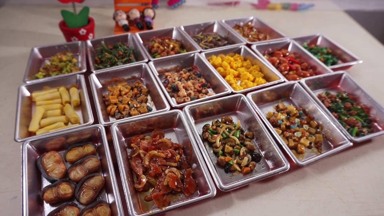 [I Do Clay] Fake Food | Miniature - Mini Food of Economy Rice Dishes ...
