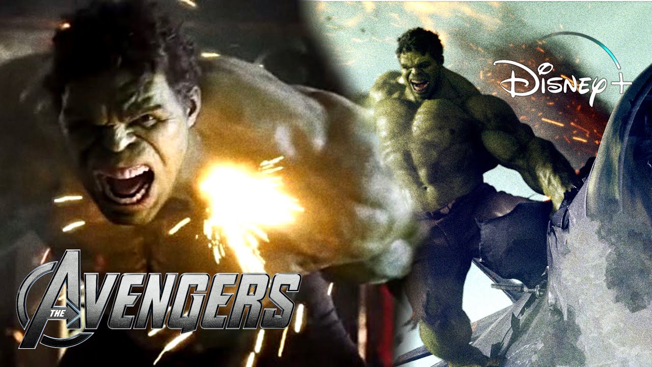 The Avengers | Hulk Vs Fighter Jet - Fight Scene | Disney+ [2012] - YouTube