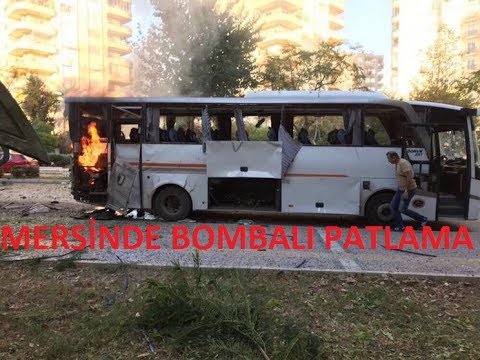 MERSİNDE POLİS ARACINA SALDIRI 17.10.2017