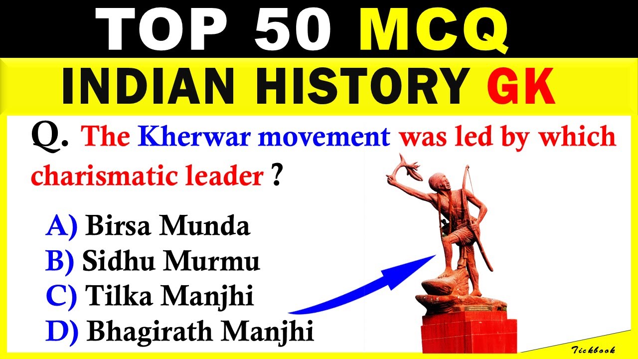 50 Most Important Indian History GK Questions | Can You Score 50/50? 🤔 ...