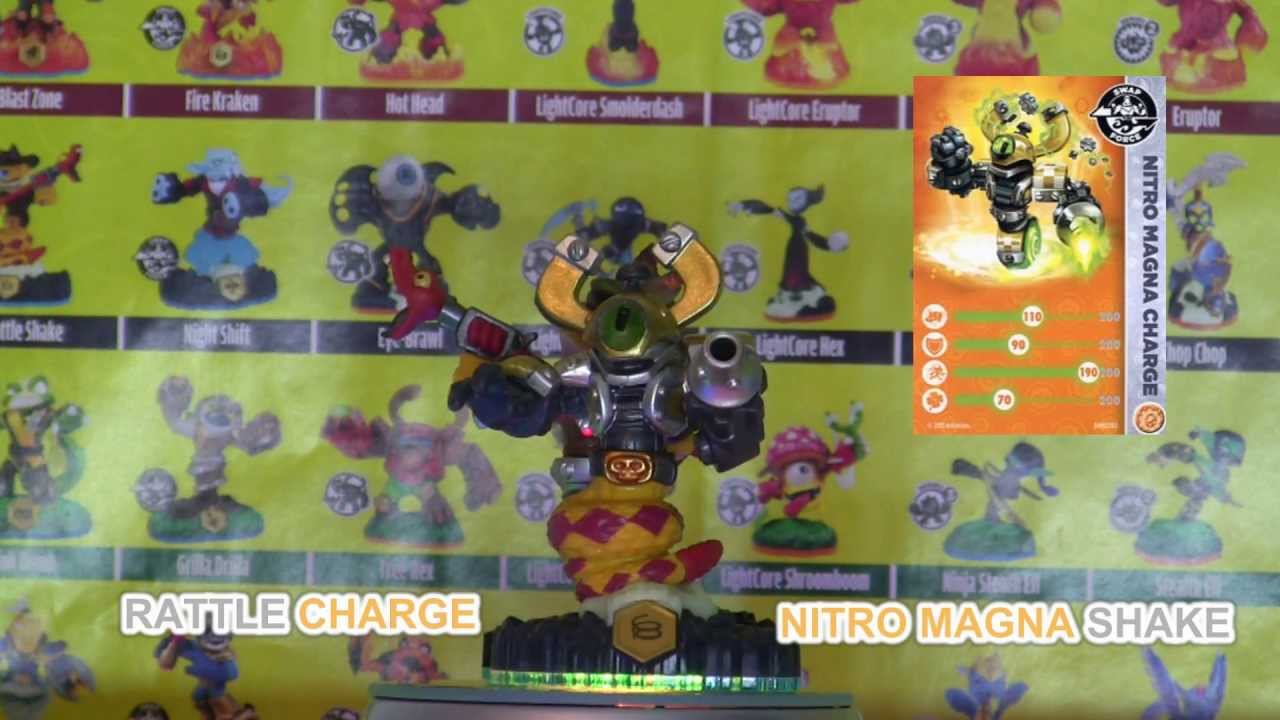 Skylanders Swap Force - RATTLE SHAKE & NITRO MAGNA CHARGE (unboxig ...