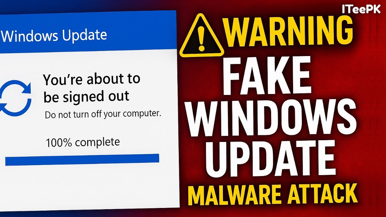 Fake Windows Update Malware Attack New ClickFix Scam - YouTube