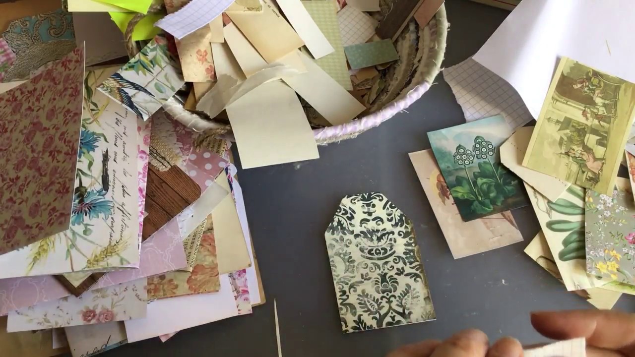 Making tags with scraps | Part 1 - YouTube