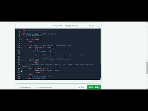 Special String Again solution in python #py #hackerrank #interview #python #string #solution # ...