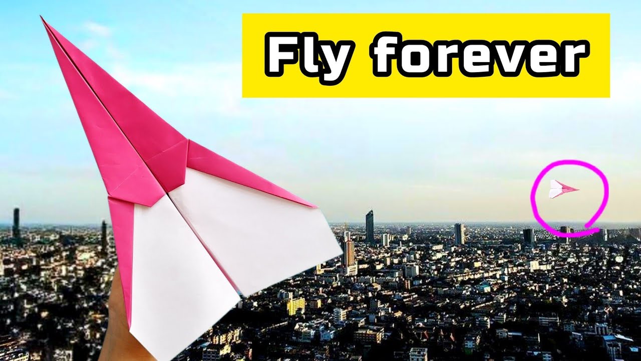 How to fold a paper airplane to fly all day | paper airplane that flies ...