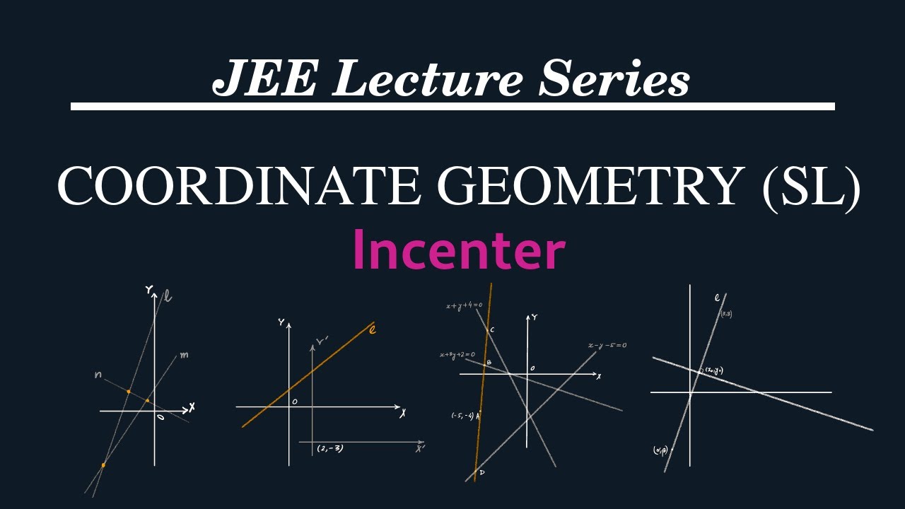 Coordinate Geometry (Straight Lines) Lecture 1.3 Incenter of a Triangle ...