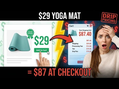 I Bought a $29 Yoga Mat Online — Checkout Said $87 (Drip Pricing Exposed)