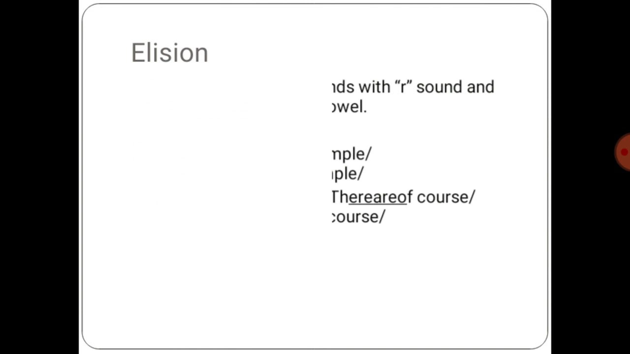 Pronunciation: Catenation, Intrusion, Elision and Assimilation. - YouTube