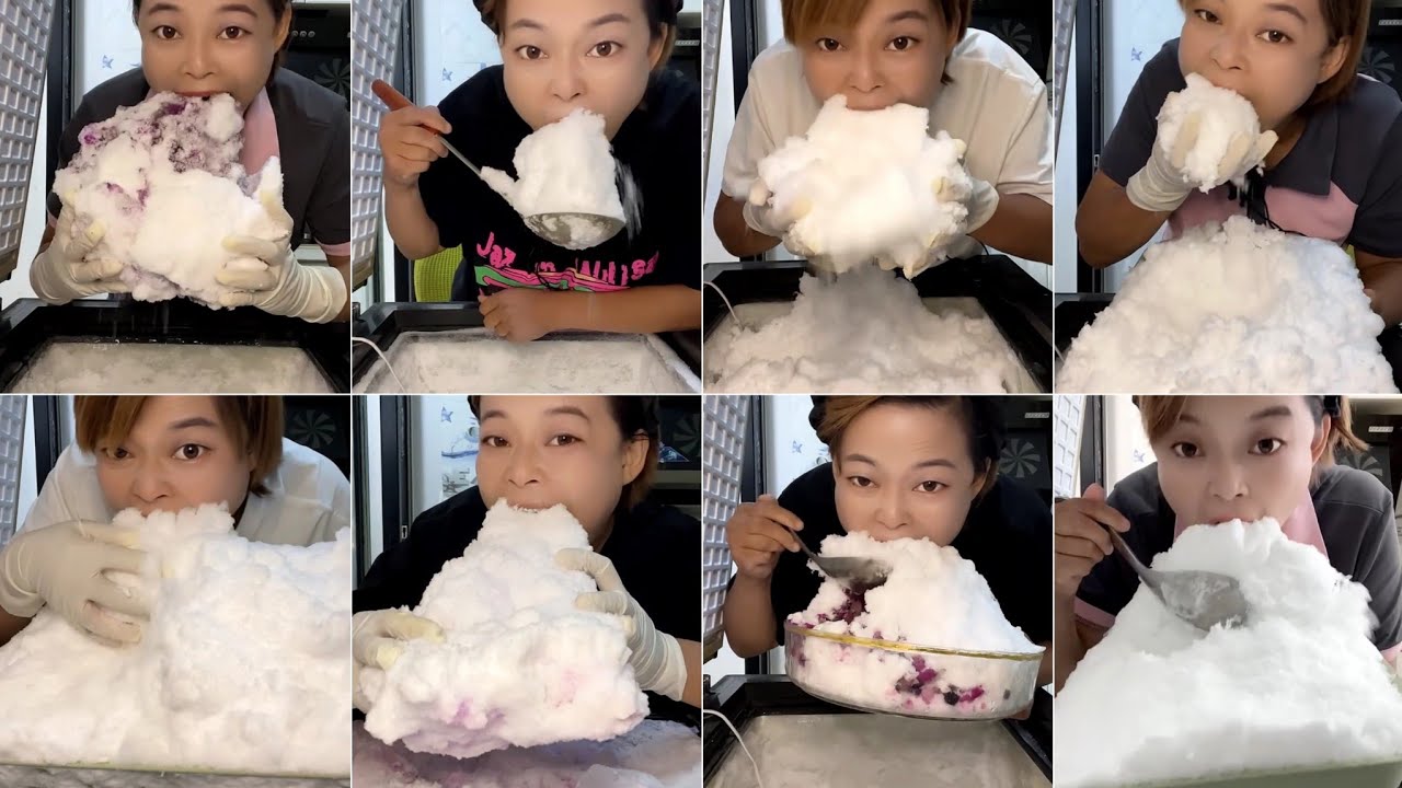 ASMR shaved ice cake part 27 - YouTube
