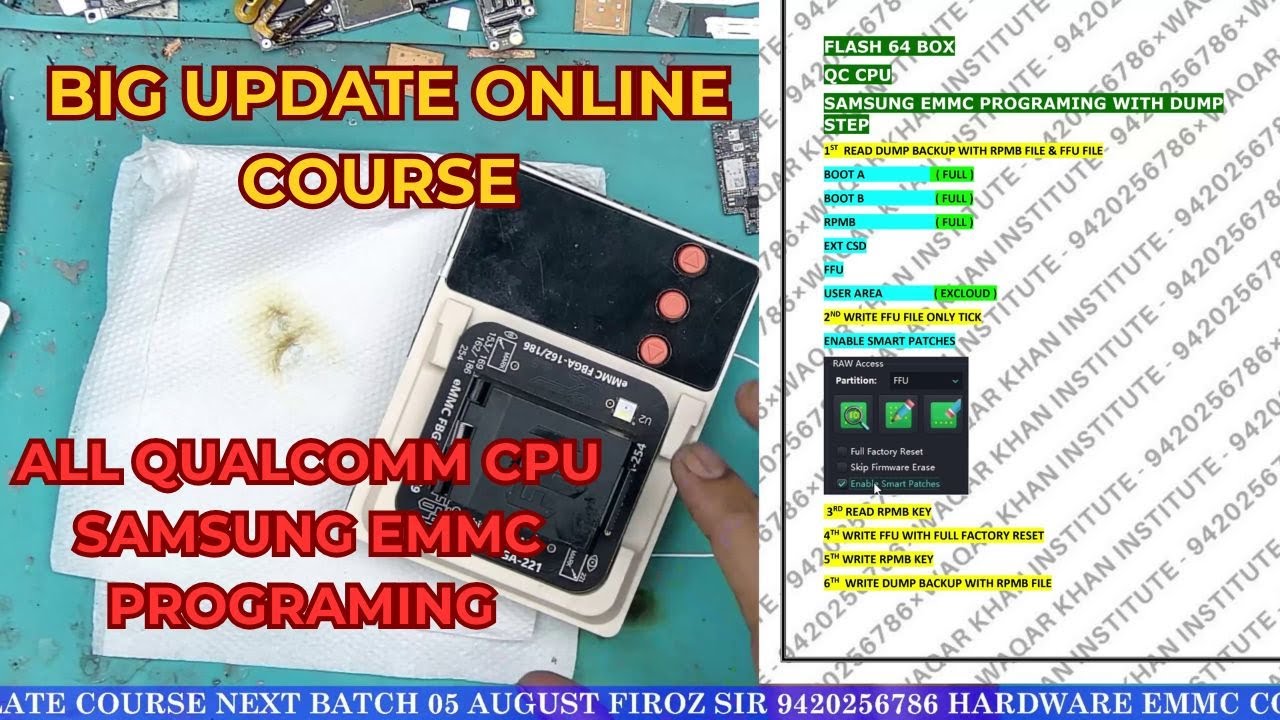 ALL QUALCOMM CPU SAMSUNG EMMC PROGRAMING WORLD 1ST SUPPORT ONLY WITH ...