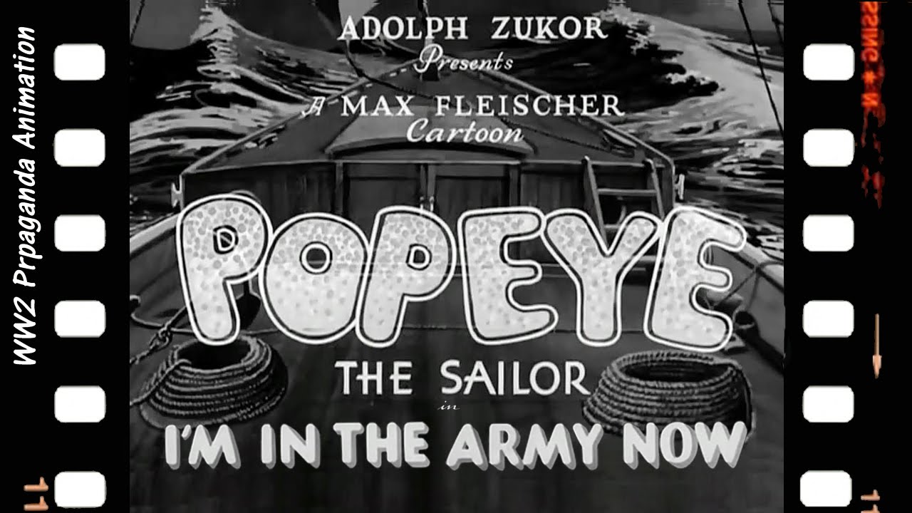 Popeye: I'm in the Army Now (1936) - B&W / 6:15 mins - YouTube