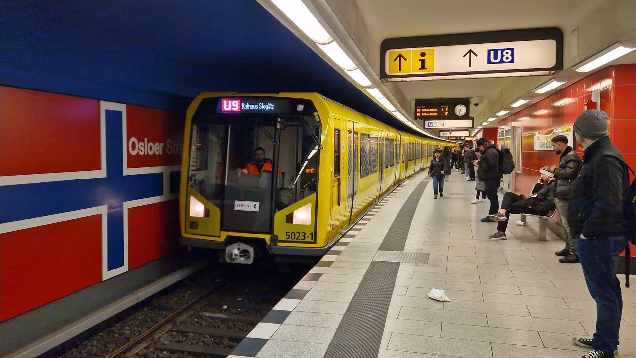 U-Bahn Berlin | Mitfahrt in der kompletten U9 von Osloer Straße bis ...