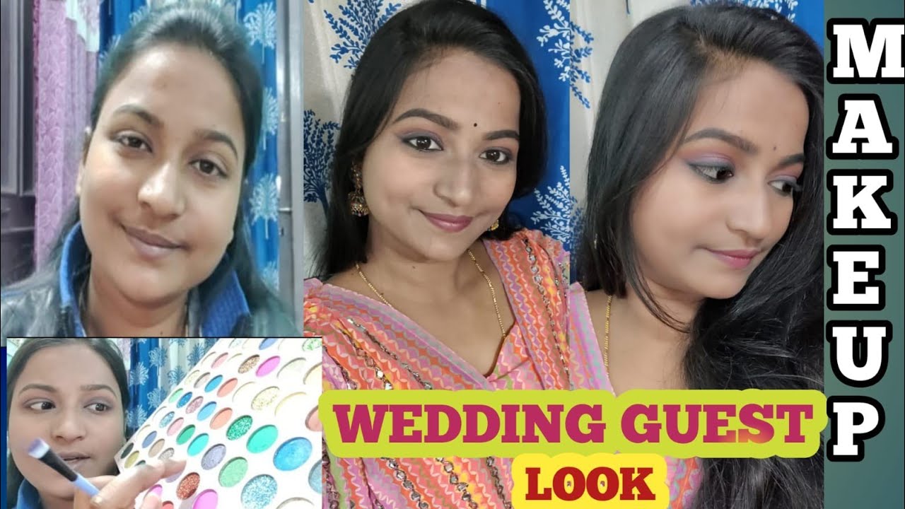 WEDDING GUEST MAKEUP💄(step by step easy make up tutorial) - YouTube