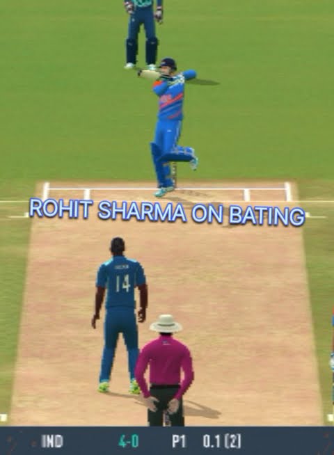 rohit on fire 🔥#cricket #rohit sharma #rc 24 #viral #gaming - YouTube