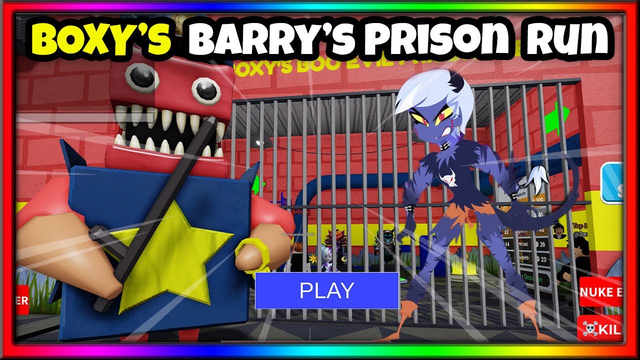 Boxy's BOO Barry's Prison Run OBBY New Update - FULL GAME - YouTube