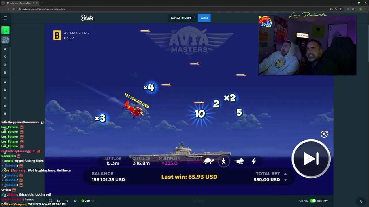 Epic Reaction to a Loss on Aviamasters by BGaming! | LosPollosTV ...