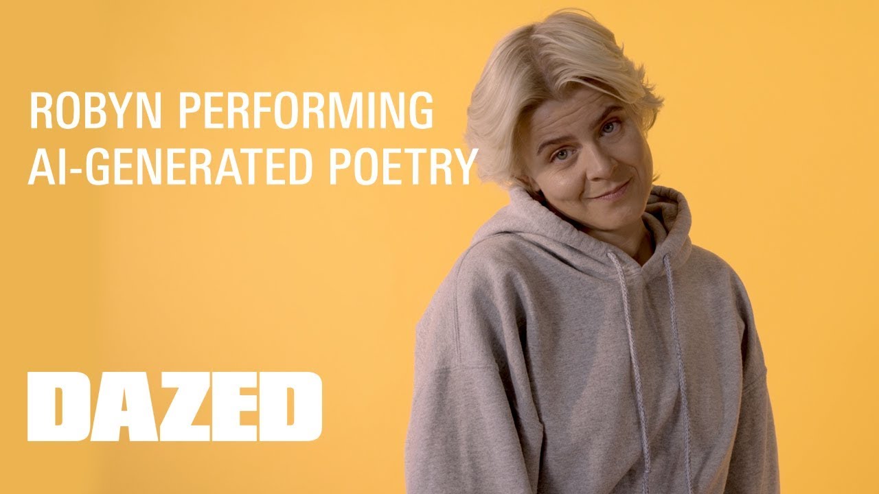 Robyn recites AI-generated poetry - YouTube