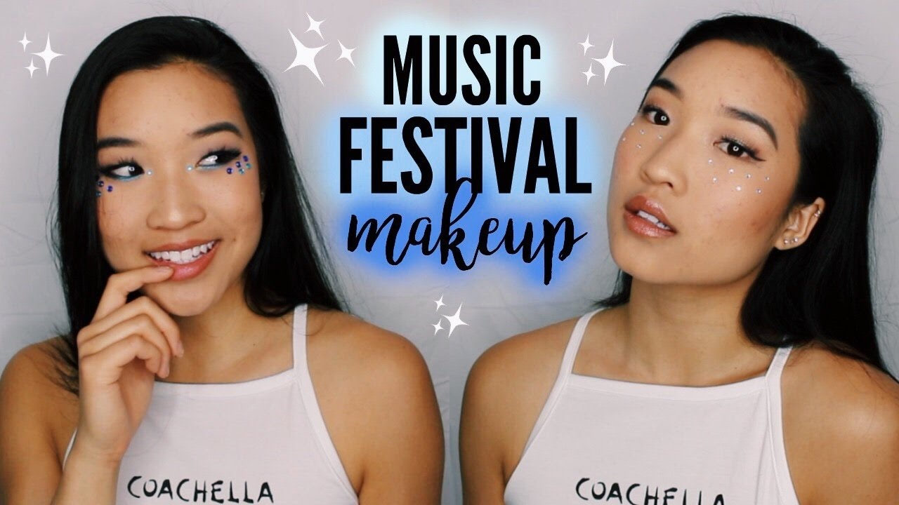 MUSIC FESTIVAL MAKEUP 2017 | Rhinestone Freckles + Colorful Smokey Eye ...