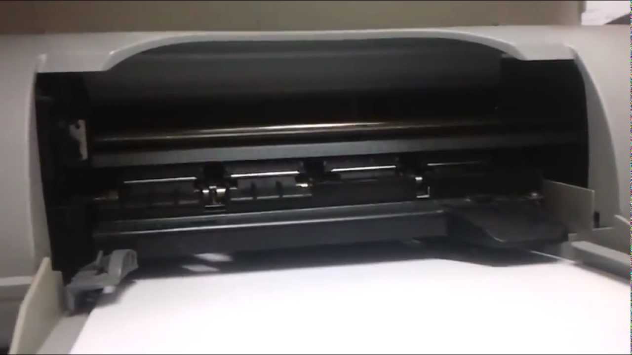 HP Deskjet 1360 - психованный принтер - YouTube