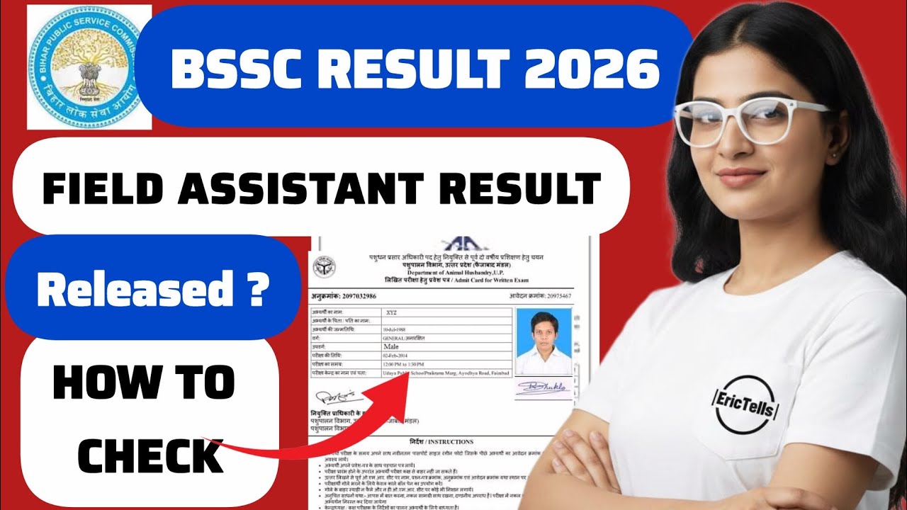 bssc field assistant result 2026 | bssc field assistant exam result ...