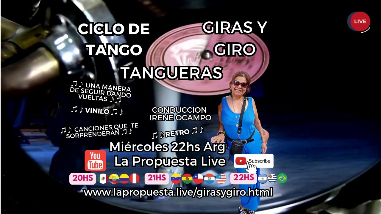 Tangueras en Giras y giro Miercoles 22hs Arg - YouTube