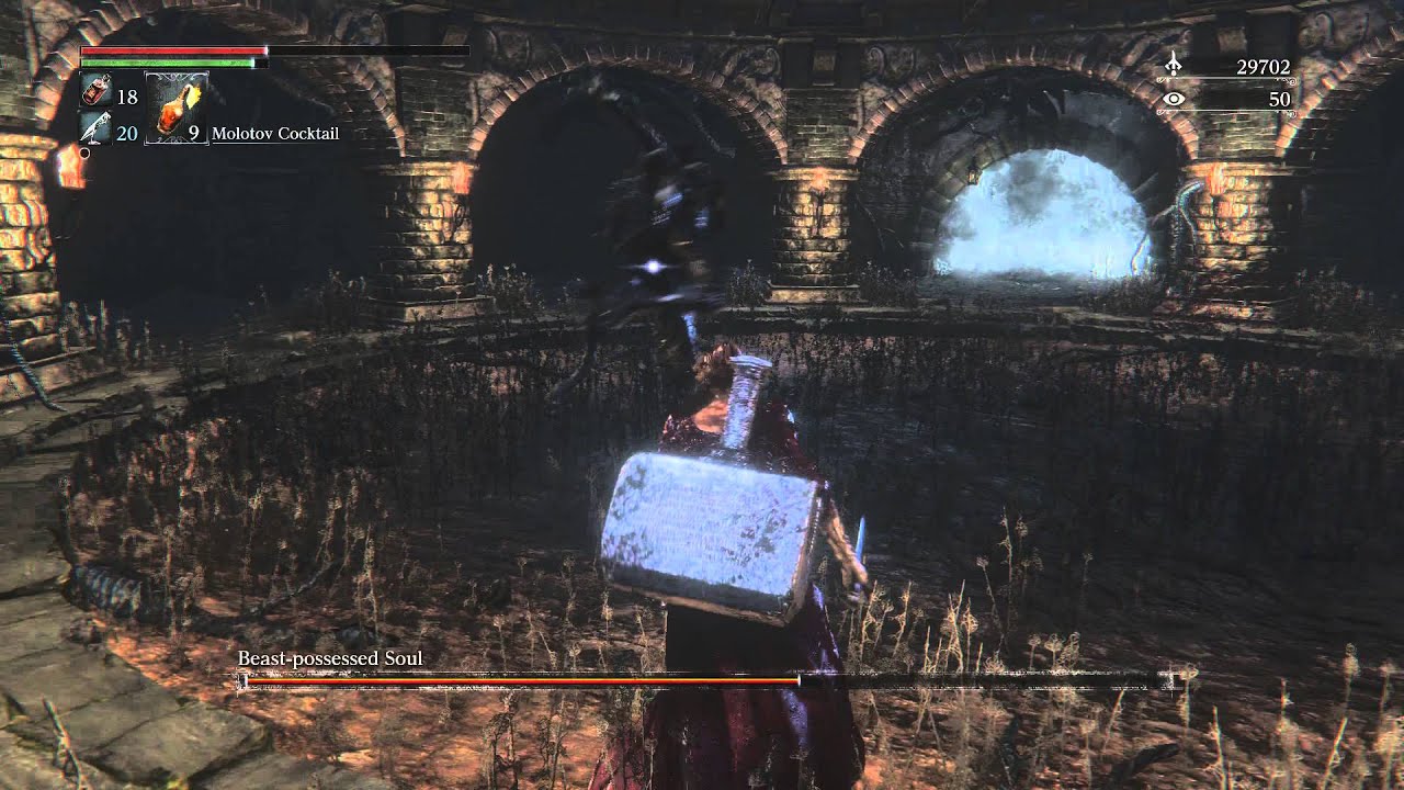 Bloodborne: Beast-possessed Soul Boss Fight (1080p) - YouTube