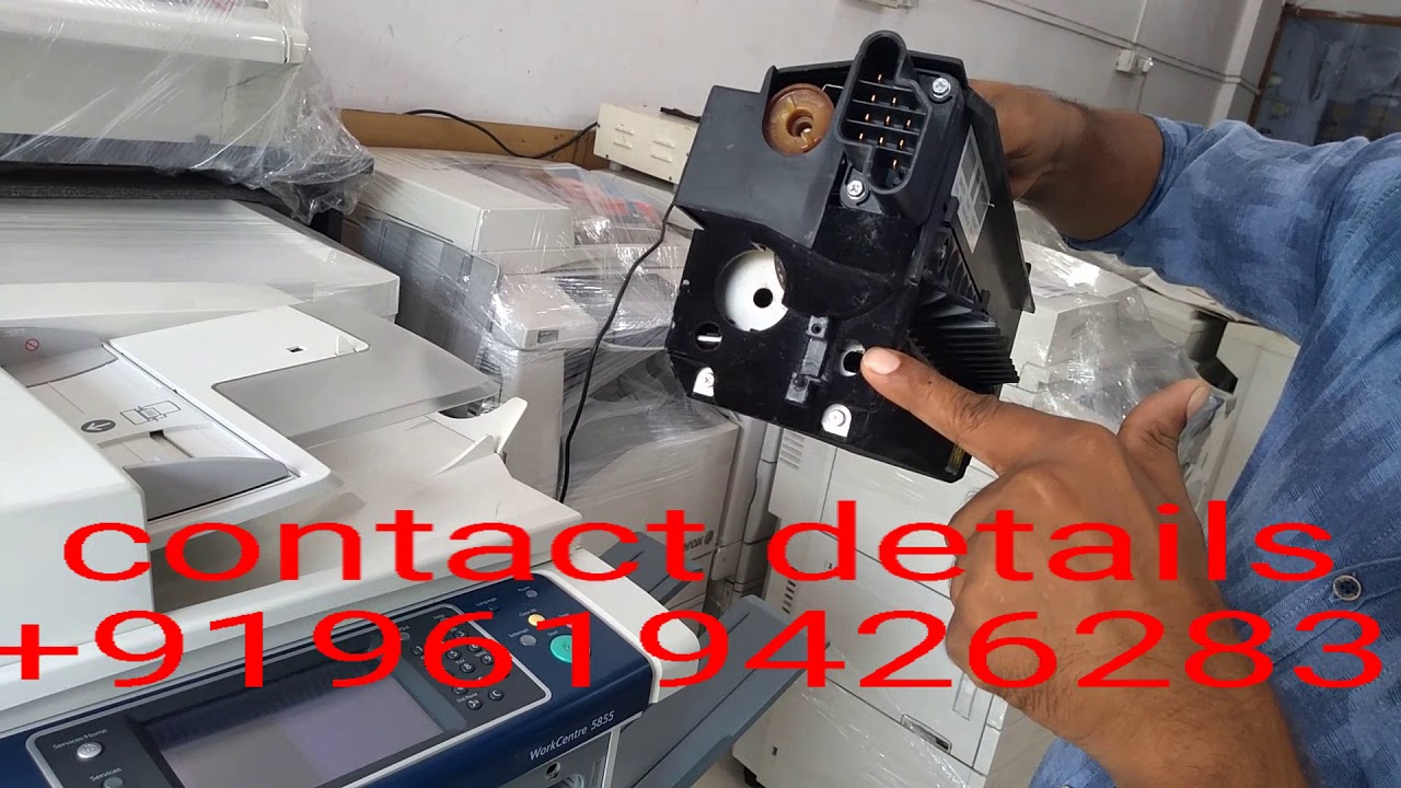 Xerox wc 5855 chip solution/ chip less - YouTube